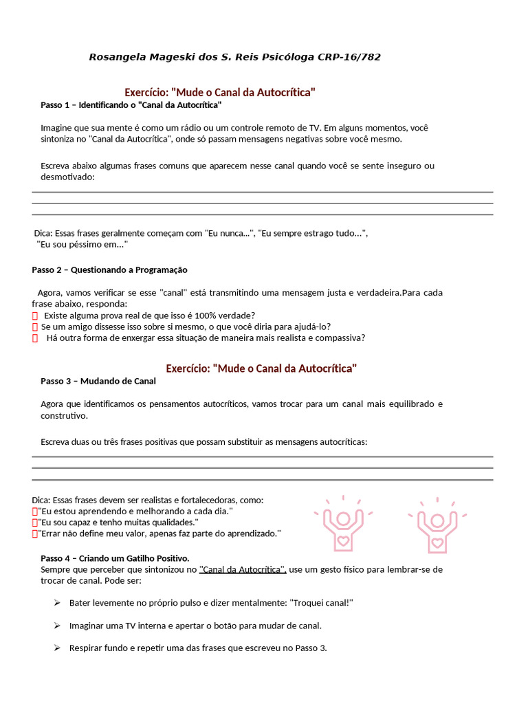 Exerc Icio de Autocritica | PDF