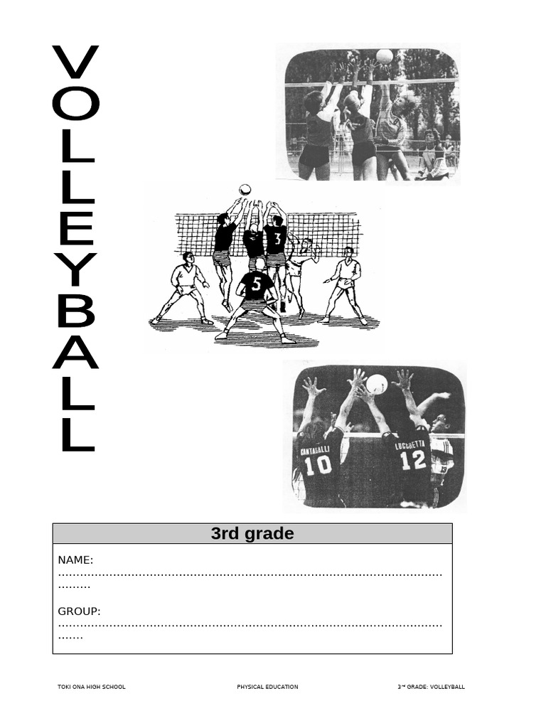 3rd Grade Volleyball Basics Guide | PDF | Volleyball | Hand