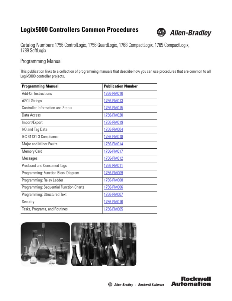 1756 Pm001 En E Logix5000 Controllers Common Procedures Pdf 
