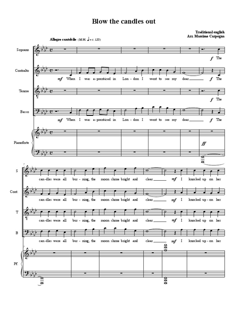 Blow The Candles Out | PDF | Leisure | Entertainment (General)