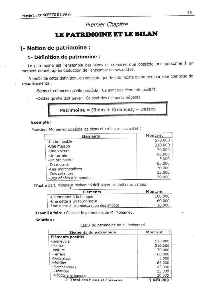 le bilan | PDF
