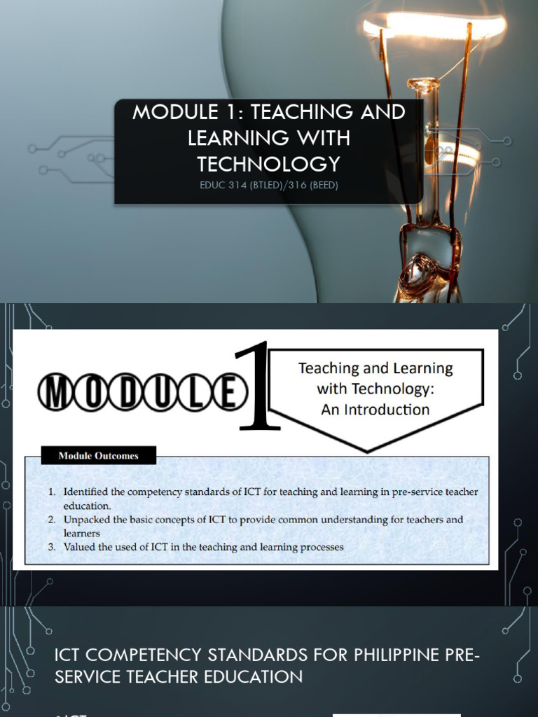 Module-1 - Lesson 1 | PDF | Educational Technology | Teachers