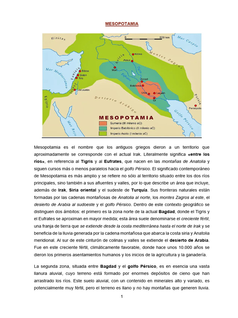 Información Mesopotamia | PDF | Ur | Mesopotamia