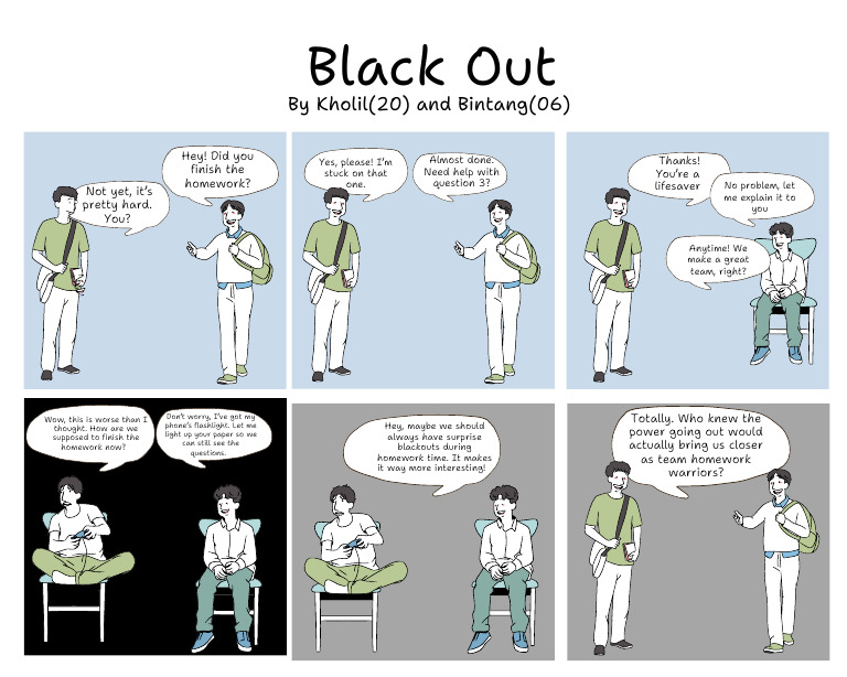 Everyday Math Visual Language Arts Comic Strip in Colorful Illustrative ...
