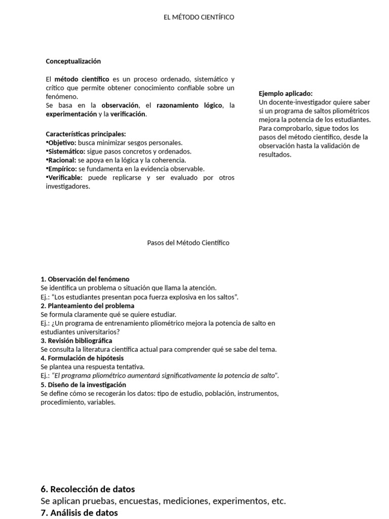 Método Científico en Investigación Educativa | PDF | Método científico ...