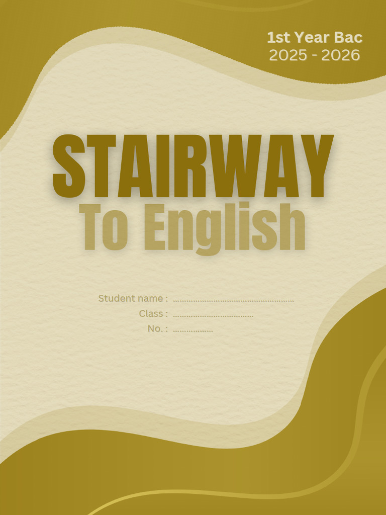 Stairway to English: Learning Guide | PDF | Grammar | Human Communication