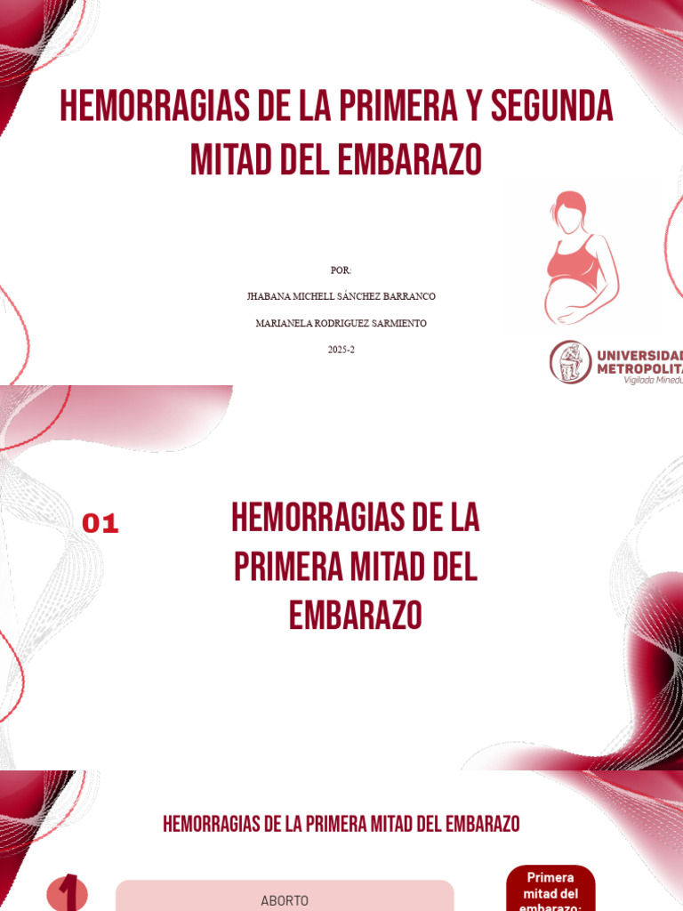 Hemorragia de La Primera y Segunda Mitad Del Embarazo | PDF | Aborto ...