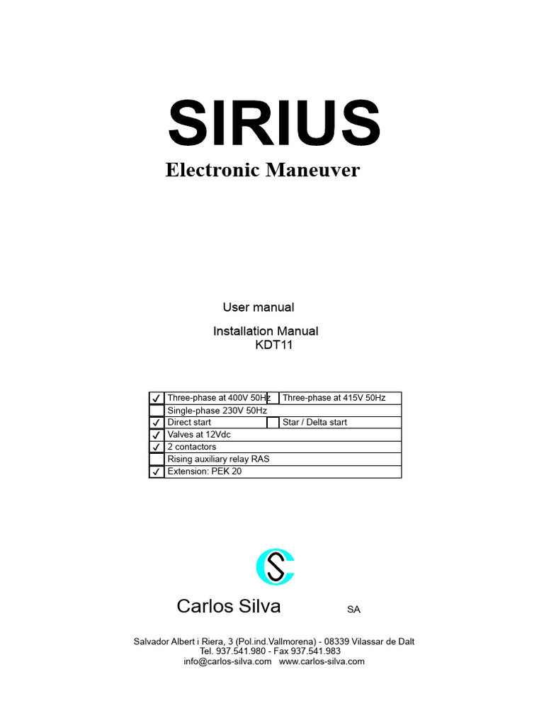 Sirius H19 Maneuver Installation Guide | PDF | Fuse (Electrical) | Relay