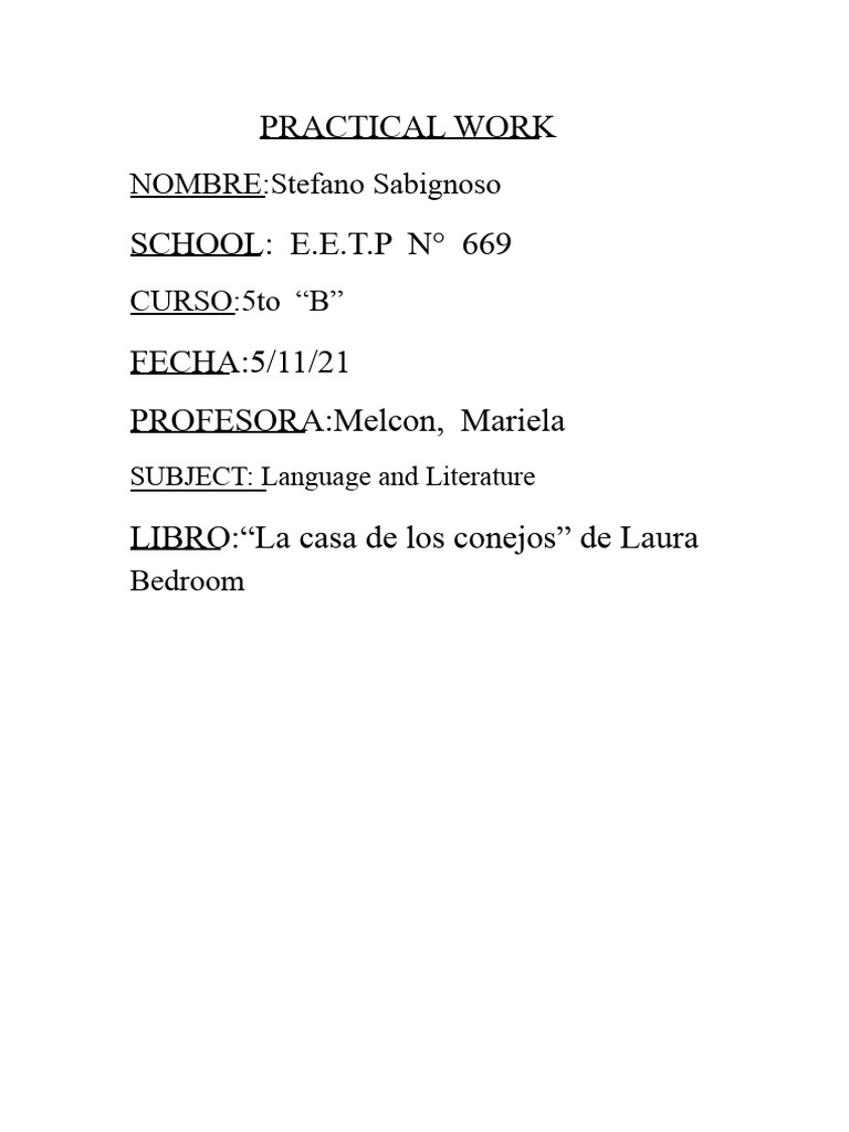 Practical Work 3 | PDF