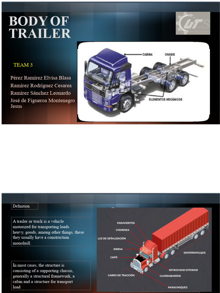 TRAILER BODY.pptx | PDF | Truck | Trailer (Vehicle)