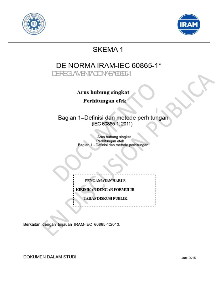 AEA - 90865-1 Arus Hubung Singkat Perhitungan Efeknya | PDF