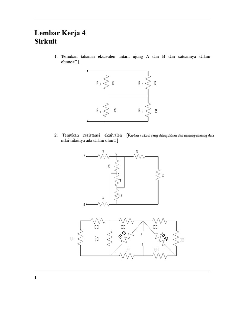 Analisis Sirkuit Listrik dan Resistansi | PDF