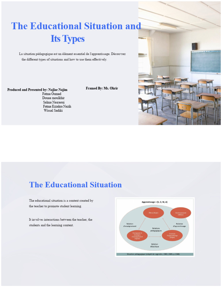 The Pedagogical Situation and Its Types | PDF | Learning | Teachers