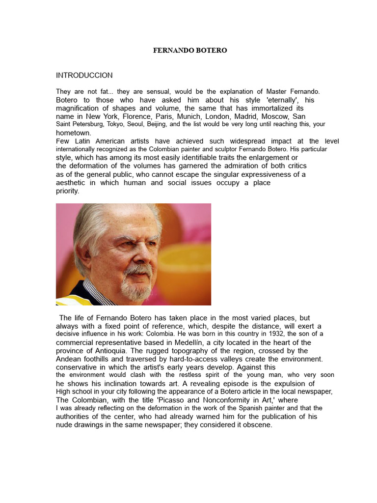 Fernando Botero | PDF