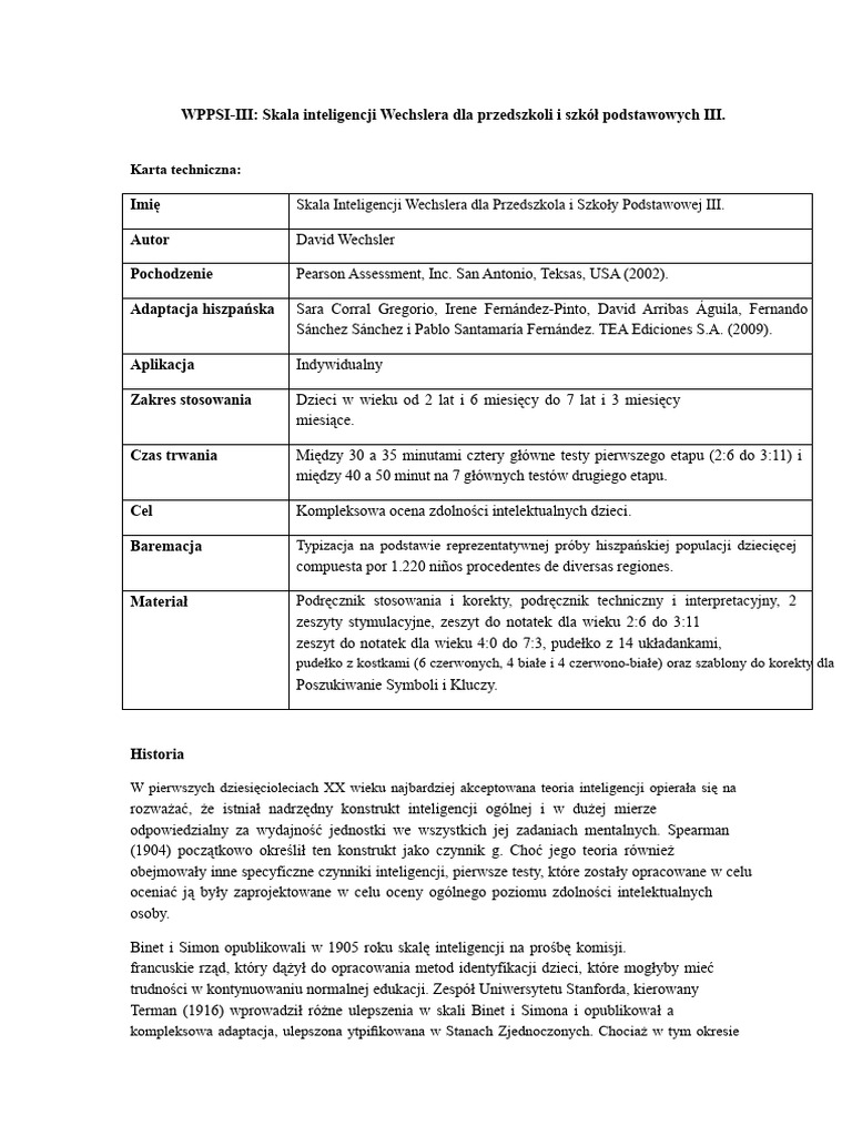 Wppsi Iii | PDF