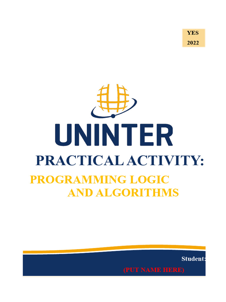 Exercise Notebook of The Practical Activity of Programming Logic and ...