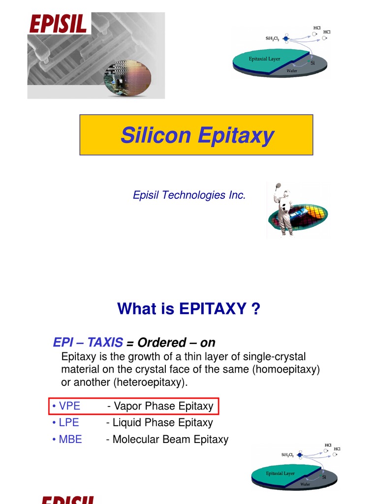 Silicon Epitaxy For TW Presentation | PDF | Epitaxy | Doping (Semiconductor)