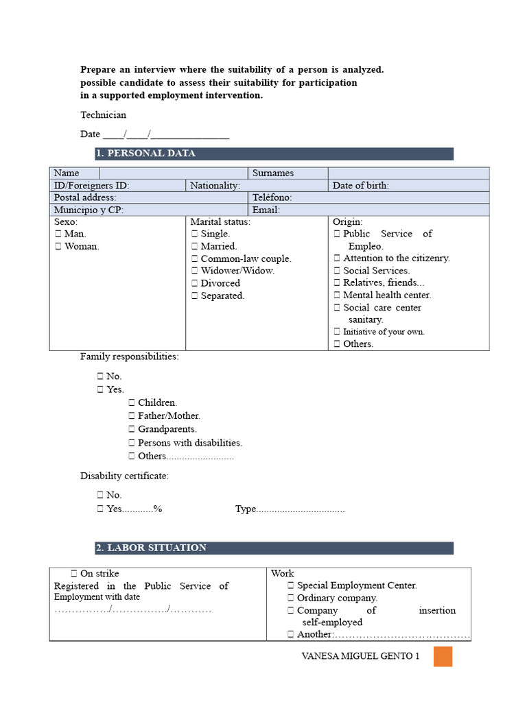 Exercise1 - Interview | PDF | Communication