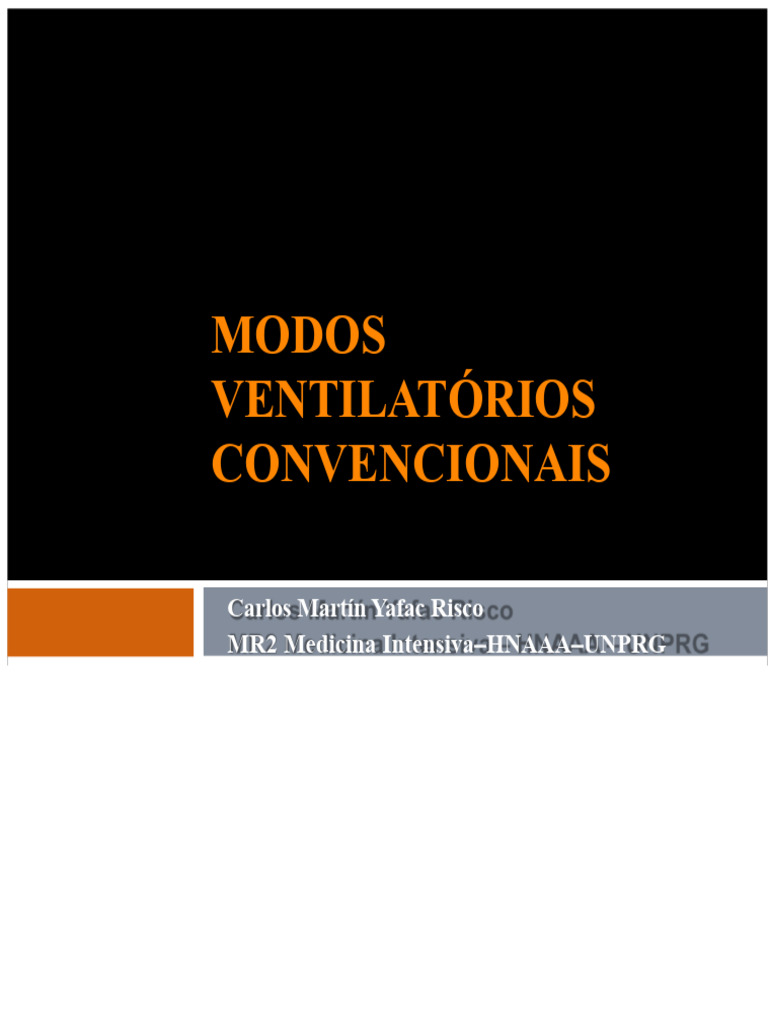 Modos de Ventilação Mecânica Explicados | PDF | Respiração ...