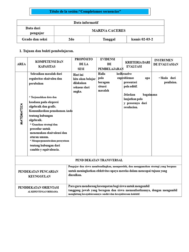 Pembelajaran Urutan Angka untuk Siswa | PDF