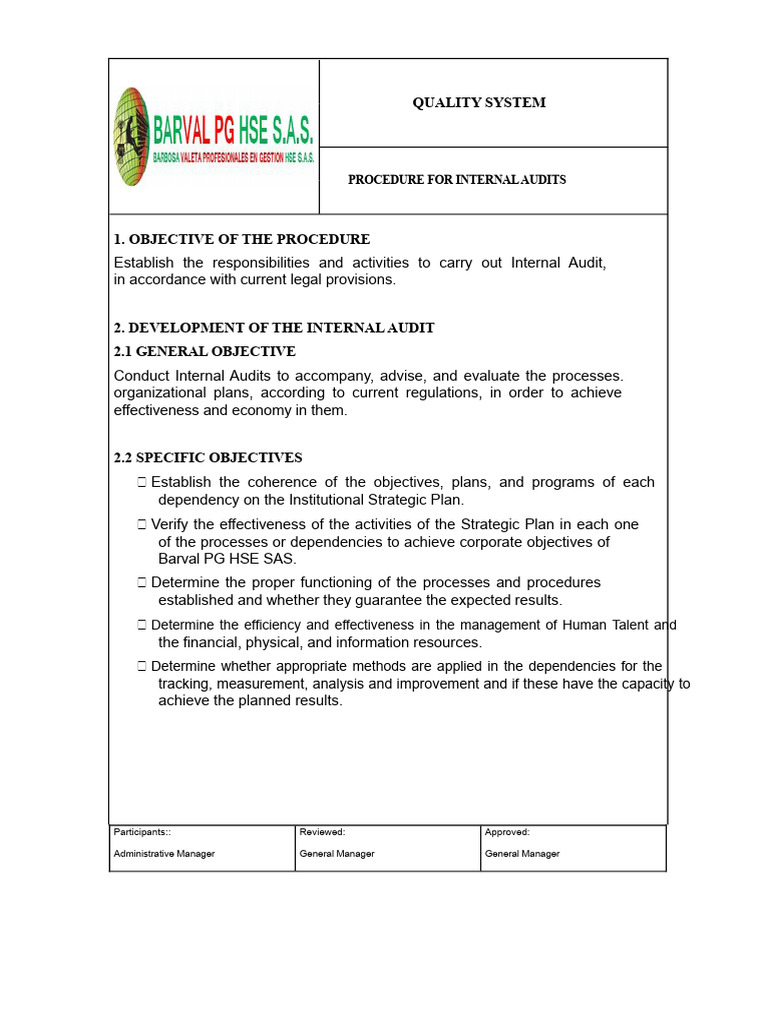 ANNEX 5. Internal Audit Procedure | PDF | Audit | Internal Audit