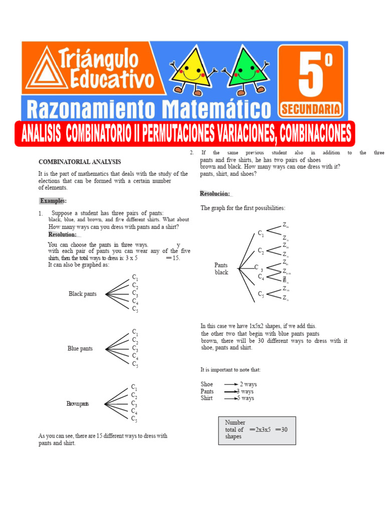 Combinatorial Analysis II - Permutations - Variations - Combinations ...