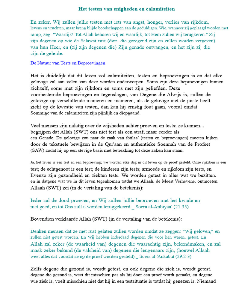 De Aard Van Tests en Proeven | PDF