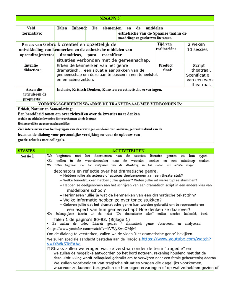 de Elementen en Esthetische Middelen Van de Spaanse Taal... | PDF