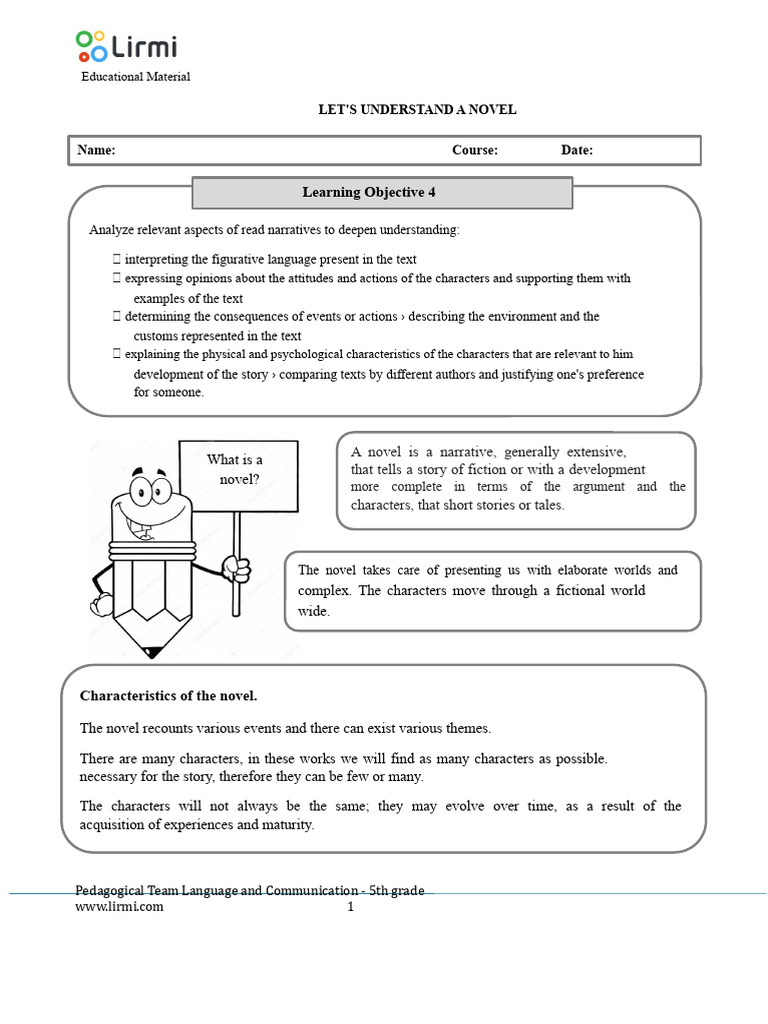 5th Grade - OA 4 Language and Communication | PDF | Narrative | Novels