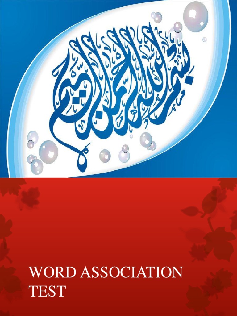Word Association Test | PDF | Unconscious Mind | Thought