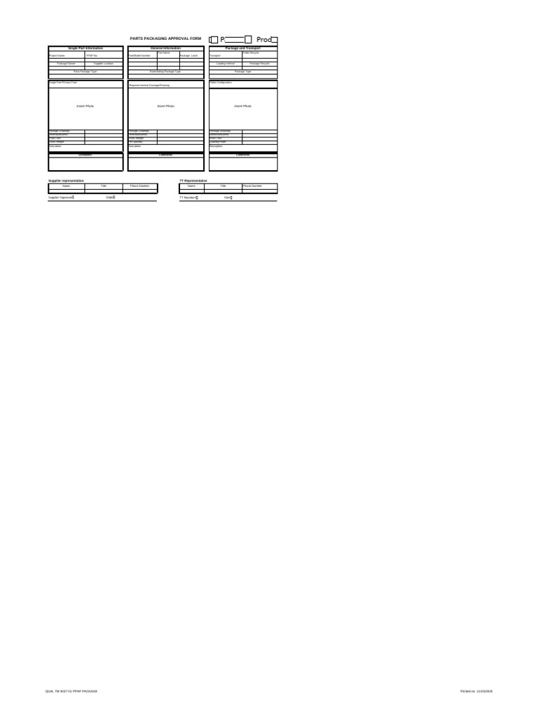 PACKAGING APPROVAL FORM | PDF | Pallet | Freight Transport