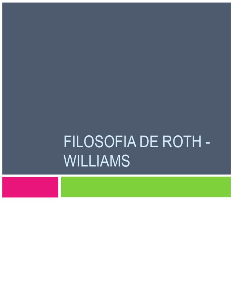 Filosofia de Roth - Williams | PDF | Dente humano | Ortodontia