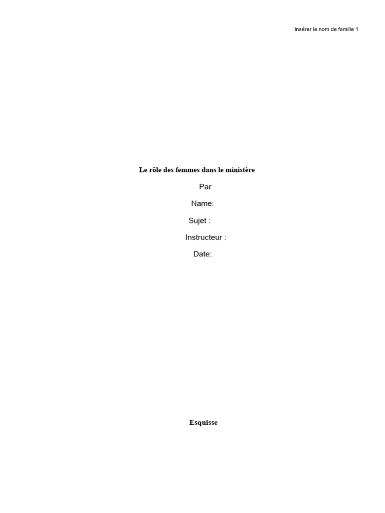 Rôles des Femmes dans le Ministère Église | PDF | Disciple ...