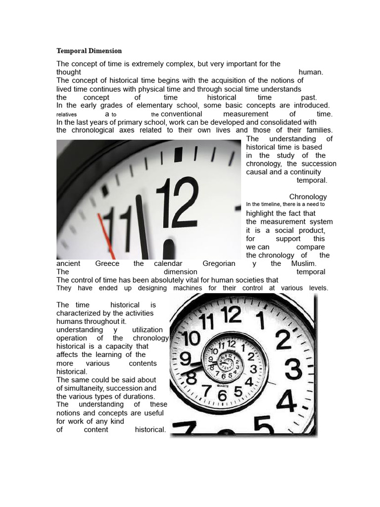 Temporal Dimension | PDF | Time | Space
