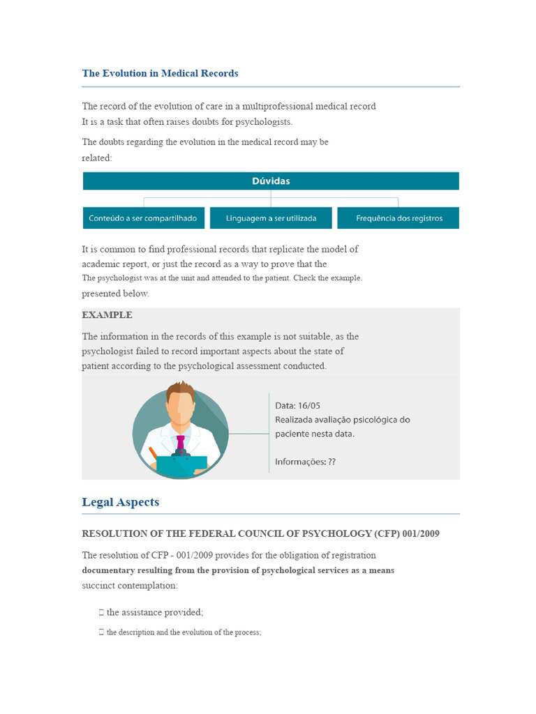 Evolution in Medical Record | PDF | Psychology | Medical Record