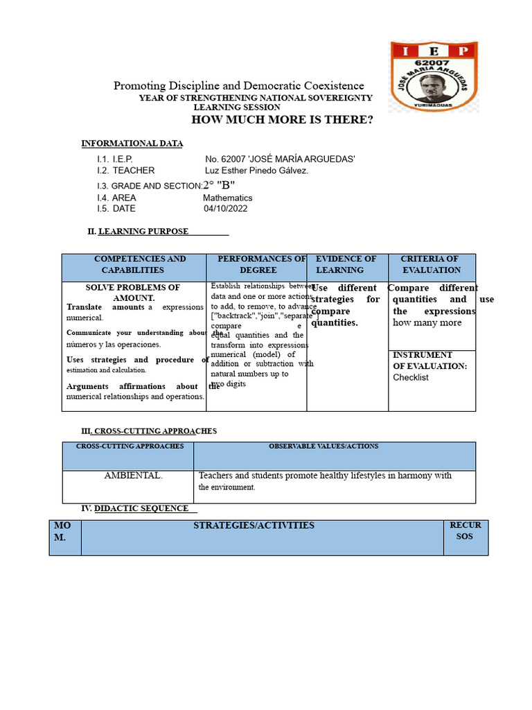 Math Session How Much More Is There (04-10) Renewed | PDF | Mathematics