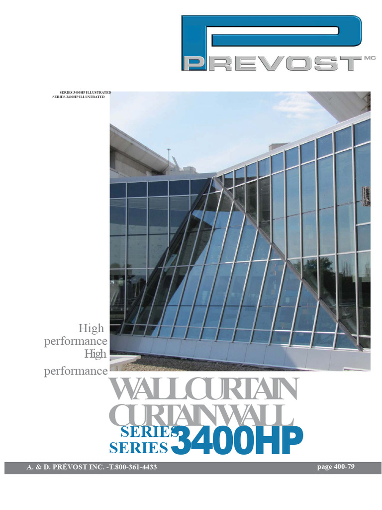 High-Performance Curtain Wall Series 3400HP | PDF | Building ...