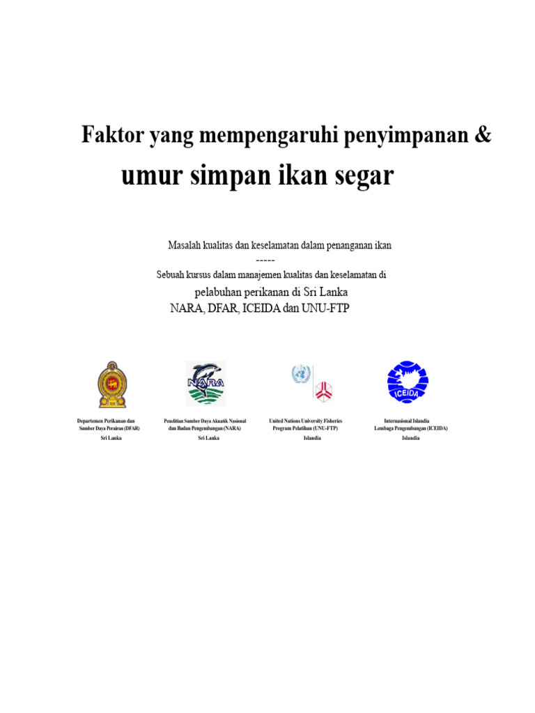 4 Faktor Yang Mempengaruhi Umur Simpan Dan Masa Penyimpanan Ikan Segar ...