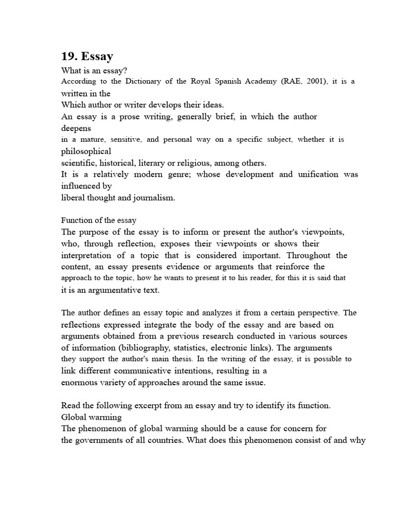 Essay, Introduction and Conclusion | PDF | Essays | Argument