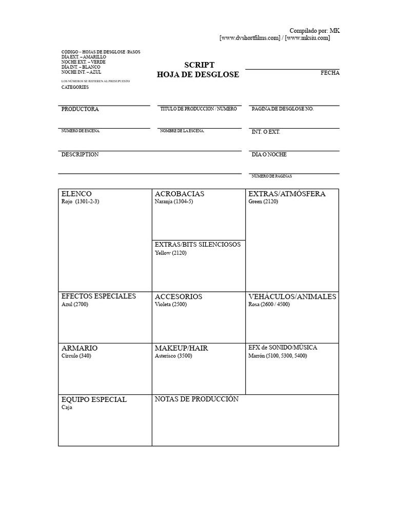 Hoja de Desglose | PDF