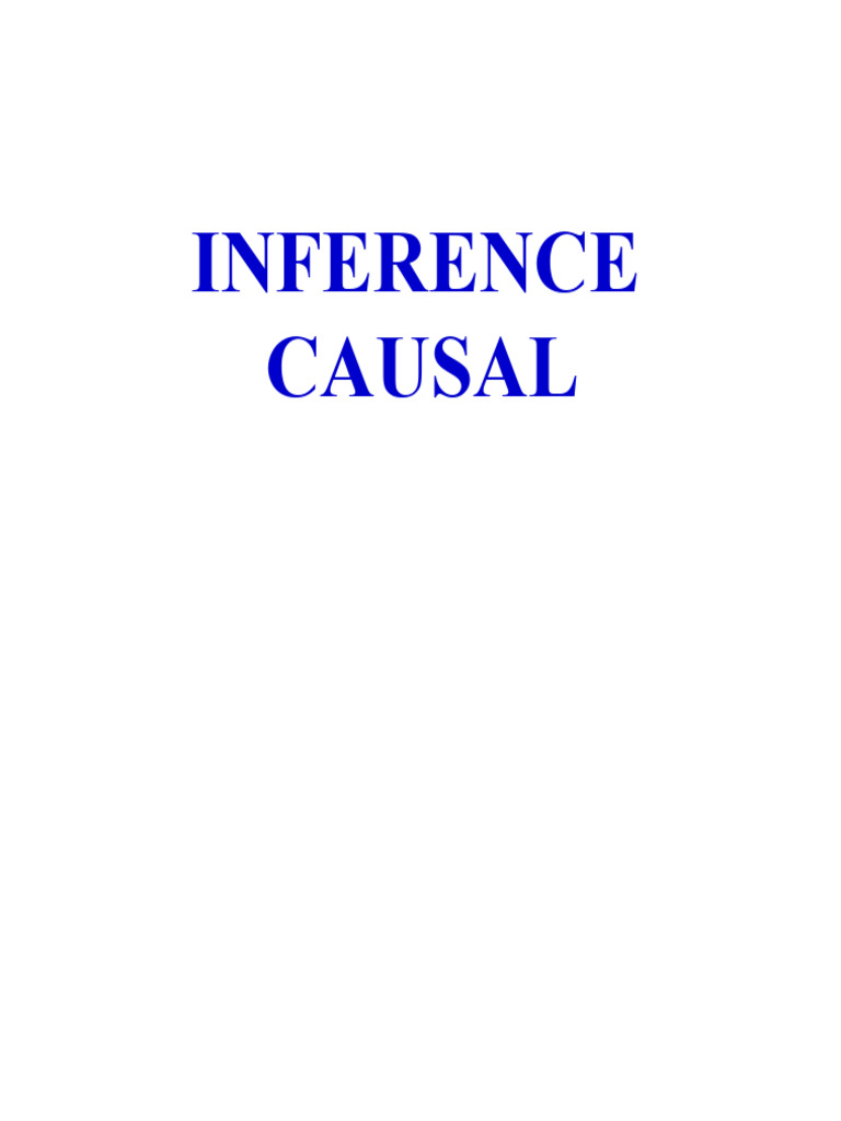 Causal Inference | PDF | Causality | Confounding