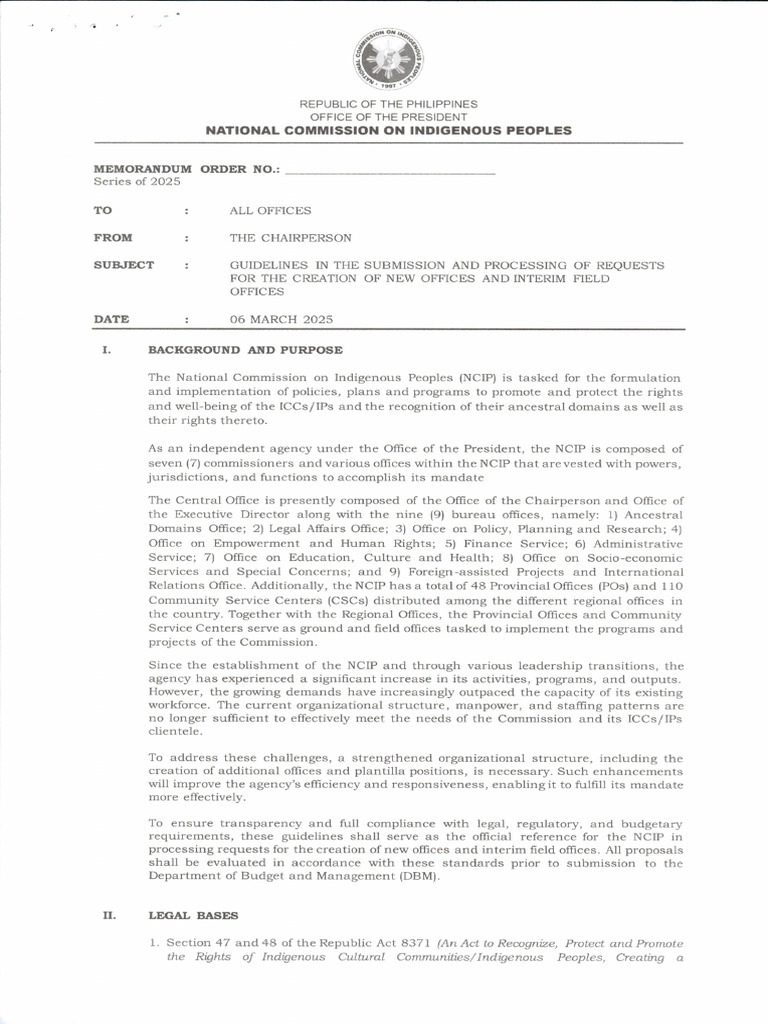 Guidelines in The Submission and Processing of Requests For The ...