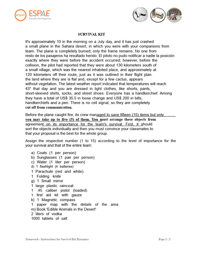 01 Dynamics - Survival Kit G2 | PDF