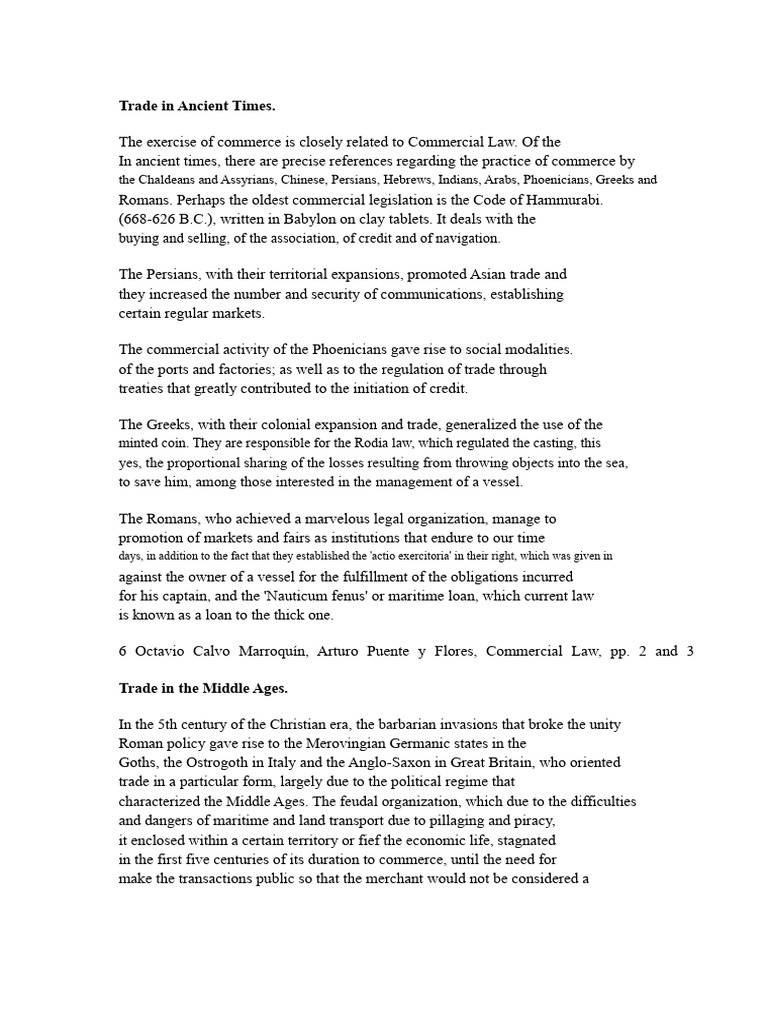 Trade in Ancient Times | PDF | Trade | Phoenicia