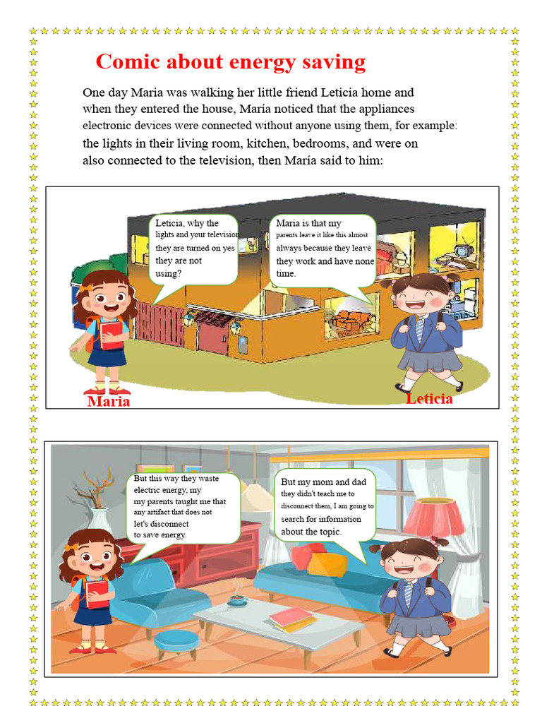 Comic About Energy Saving FINISHED | PDF