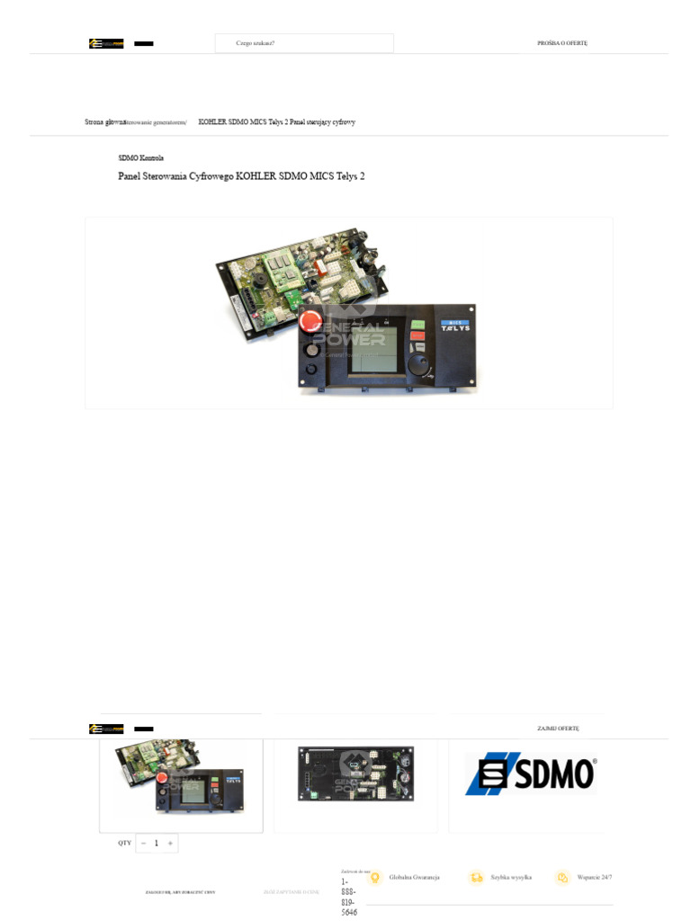 SDMO Telys 2 Kontrola - Oryginalna Kontrola SDMO Z Francji | PDF
