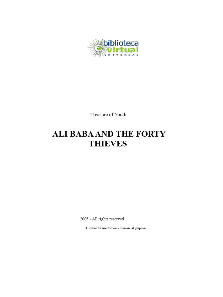 Ali Baba and The 40 Thieves | PDF