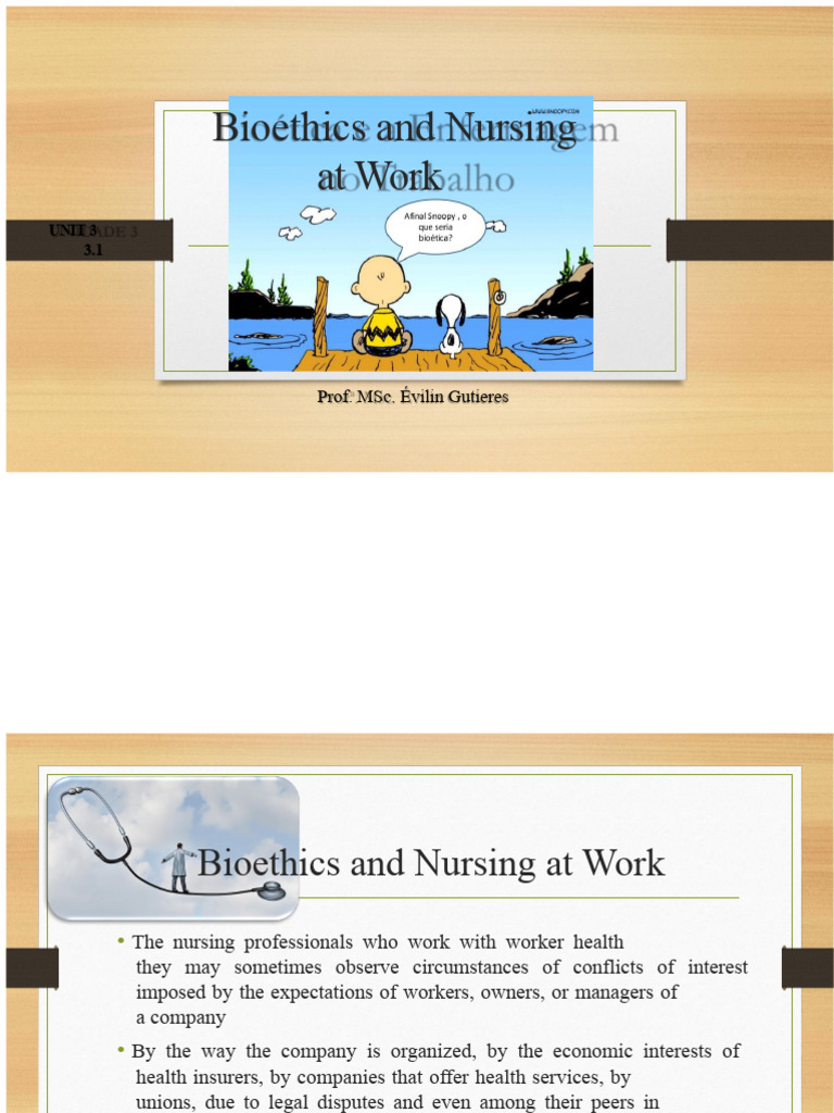 3.1 Bioethics and Nursing in The Workplace | PDF | Bioethics | Autonomy