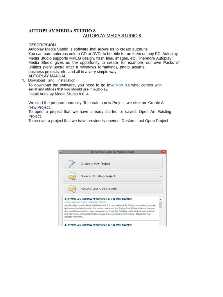 Autoplay Media Studio 8 | PDF