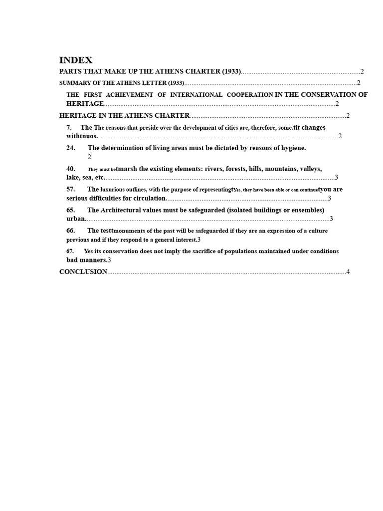 Summary of The Athens Letter | PDF